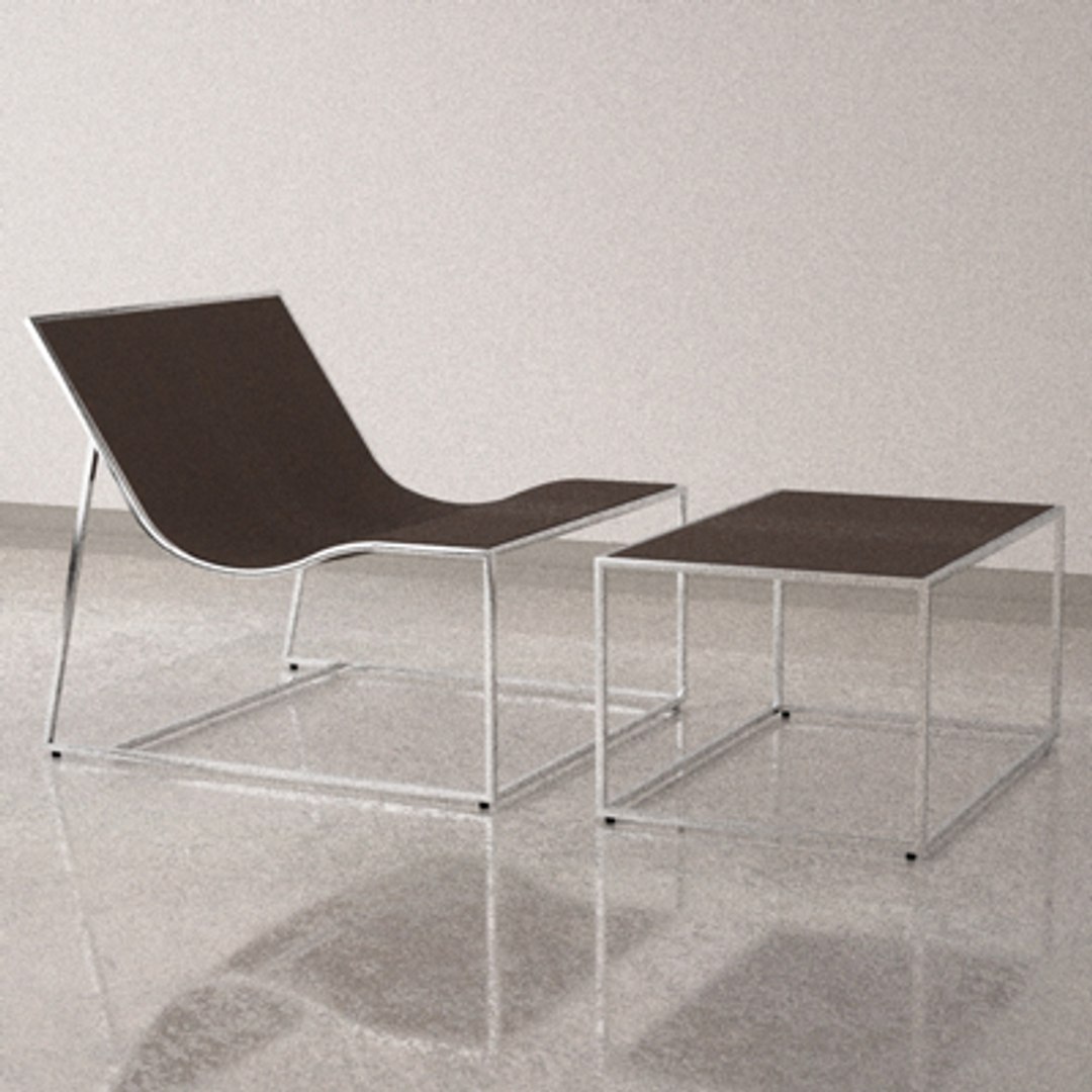3d holy day lounge chair model