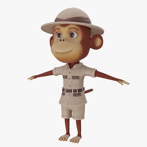 Download Free & Premium Cartoon Monkey 3D Models | TurboSquid