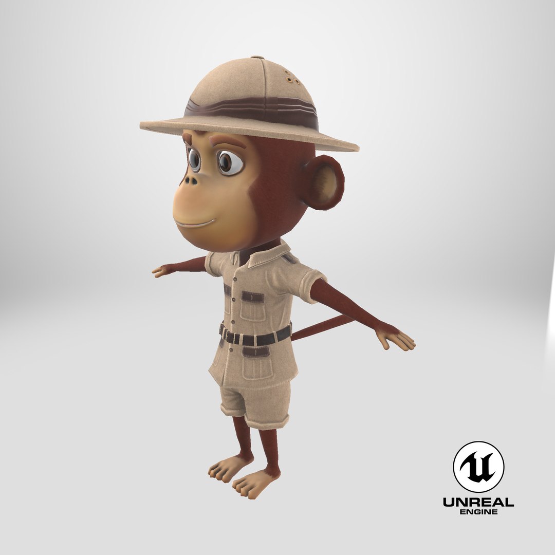 Monkey 3D Model - TurboSquid 2219020