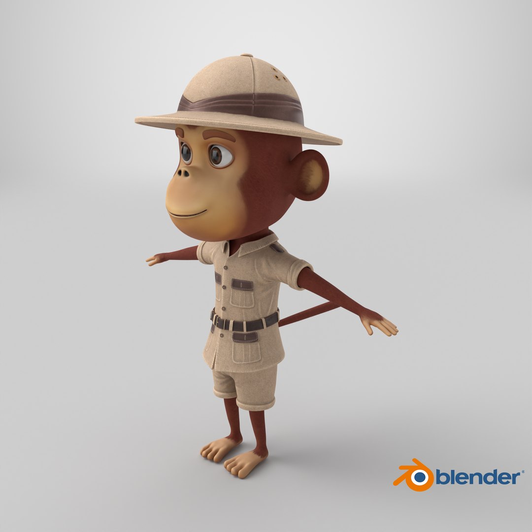 Monkey 3D Model - TurboSquid 2219020