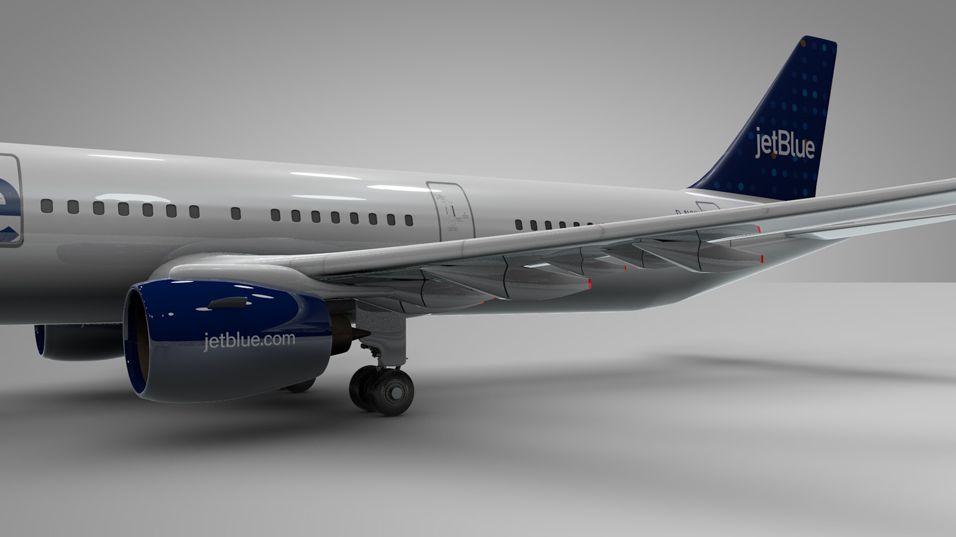 3D Airbus A321 Neo Jetblue - TurboSquid 1443156