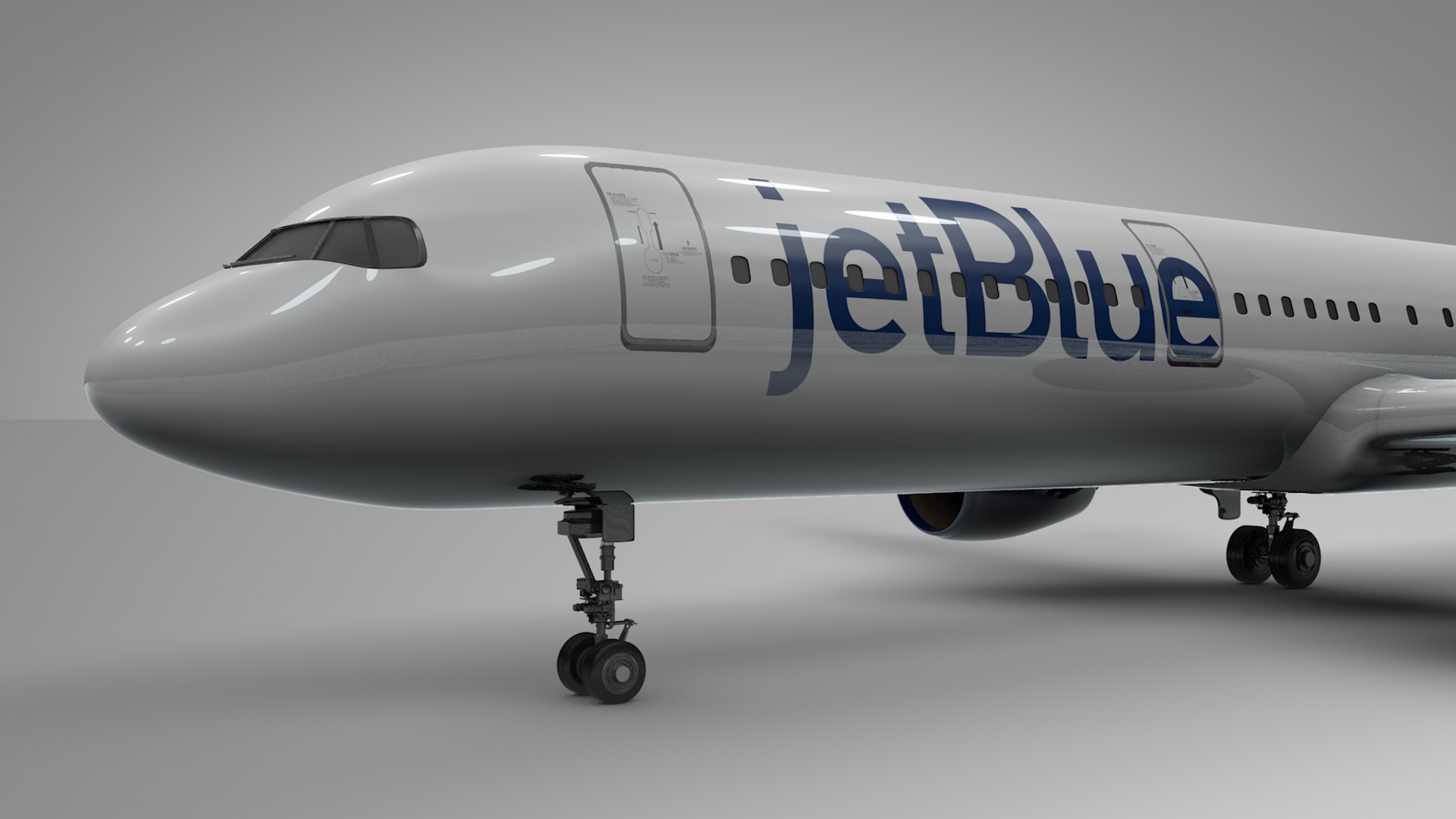 3D Airbus A321 Neo Jetblue - TurboSquid 1443156