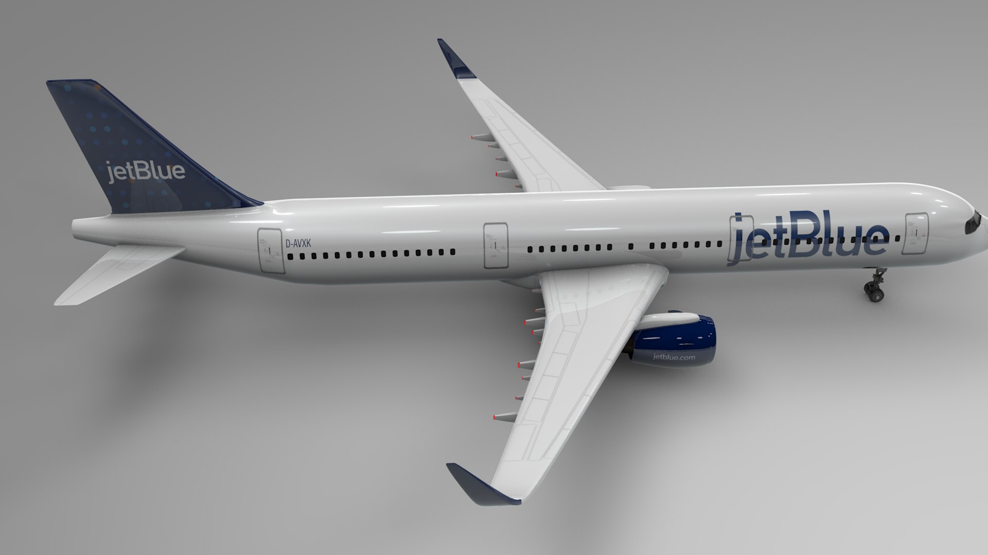 3D Airbus A321 Neo Jetblue - TurboSquid 1443156