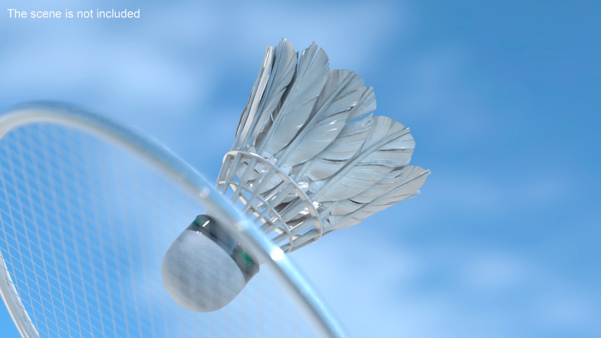Feather Shuttlecock Old 3D Model - TurboSquid 2191852