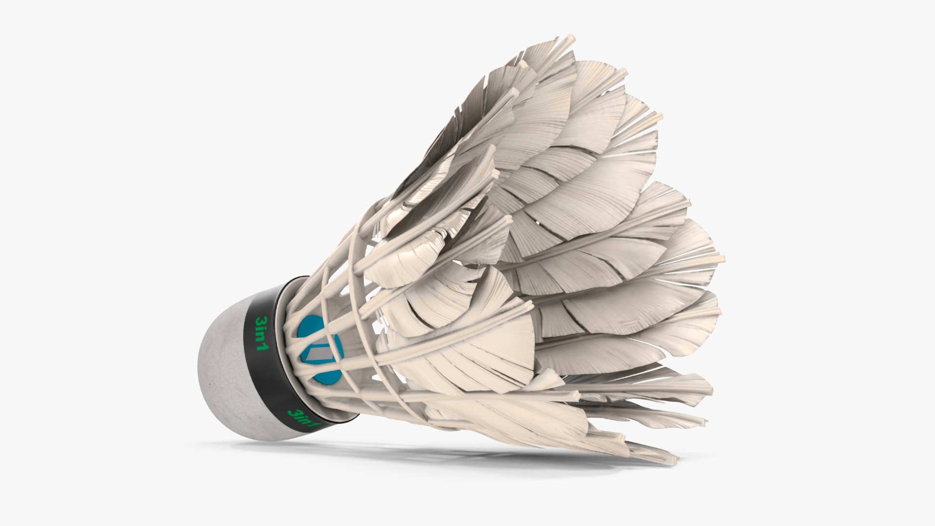Feather Shuttlecock Old 3D Model - TurboSquid 2191852