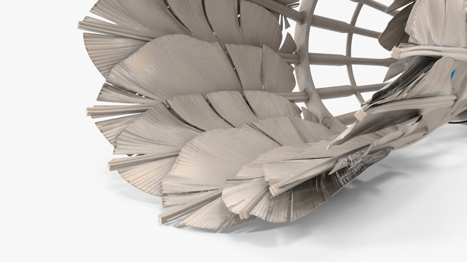 Feather Shuttlecock Old 3D Model - TurboSquid 2191852