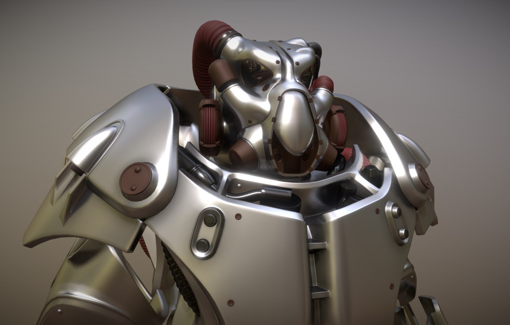 Fallout Power Armor X01 3D Model - TurboSquid 2158779