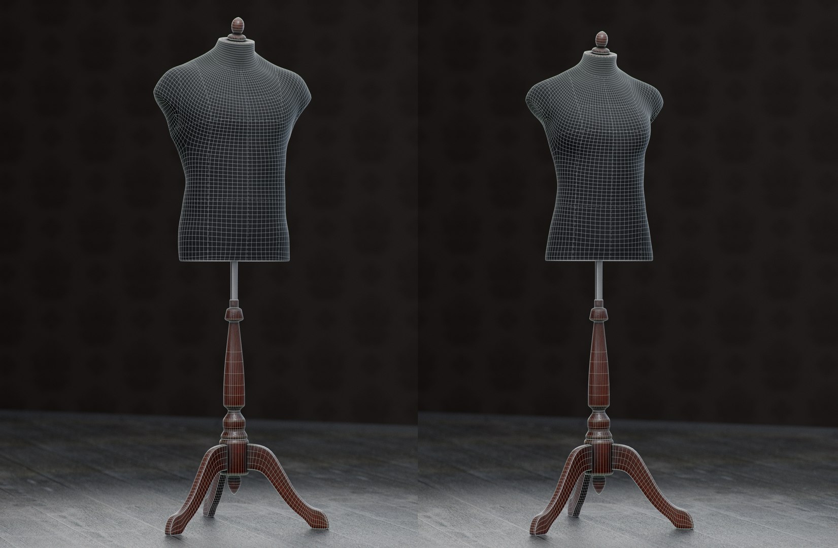 3D Mannequin Male And Female 3d Models For Clothes Presentation ...