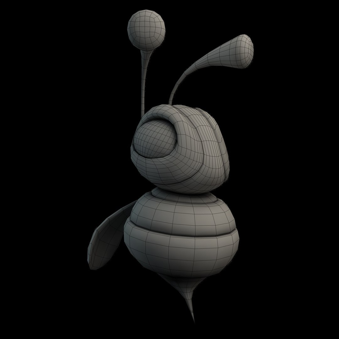 Bee Character 3d Model
