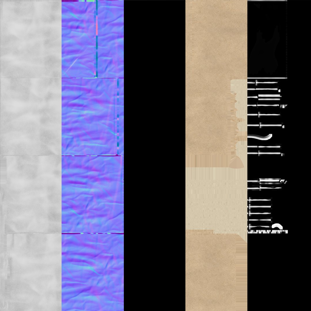 Prop Scarves Pose 05 Different Patterns 3D model - TurboSquid 2154358