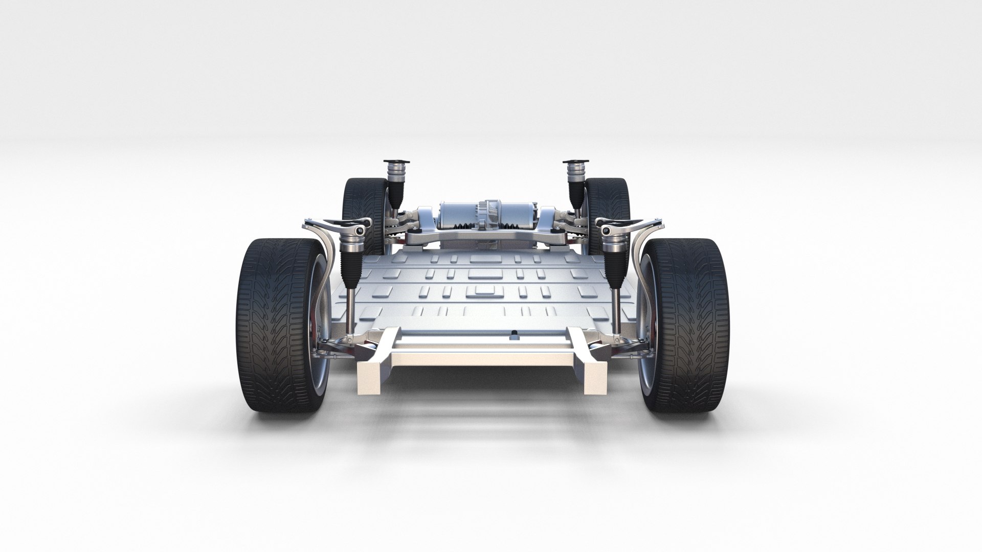 Tesla 3 Chassis 3D - TurboSquid 1565992