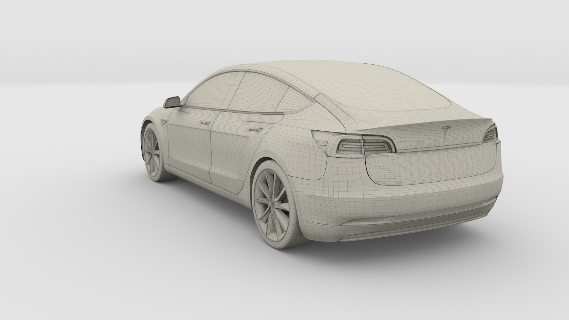 Tesla 3 chassis 3D - TurboSquid 1565992