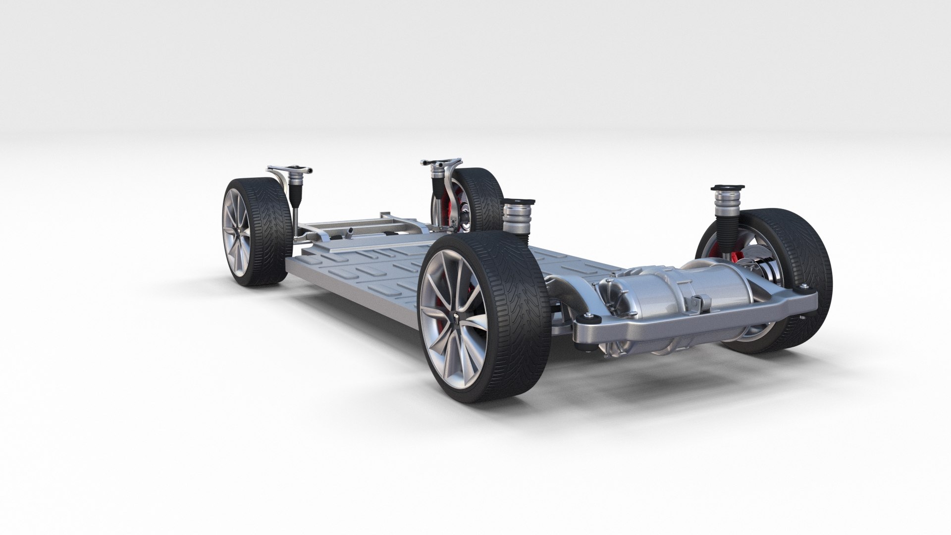 Tesla 3 Chassis 3D - TurboSquid 1565992