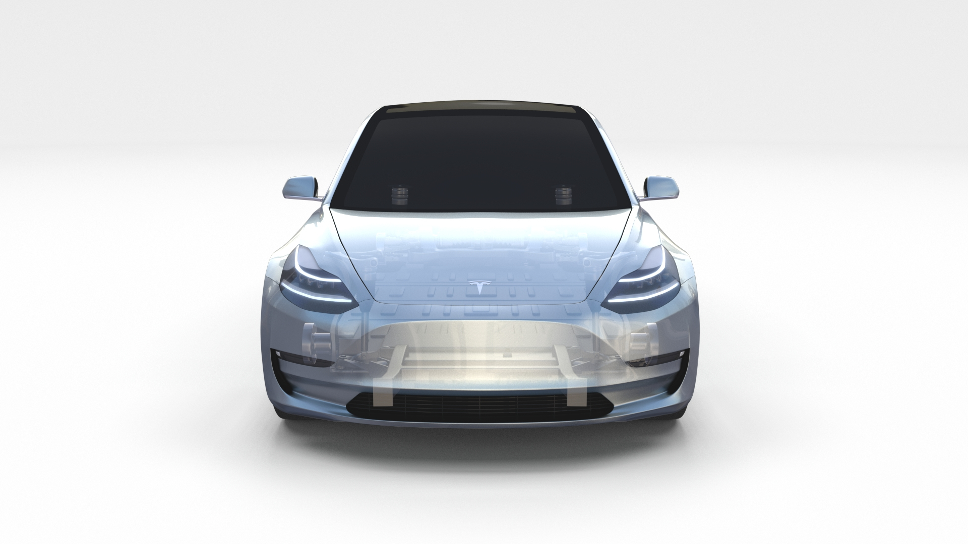 Tesla 3 Chassis 3D - TurboSquid 1565992