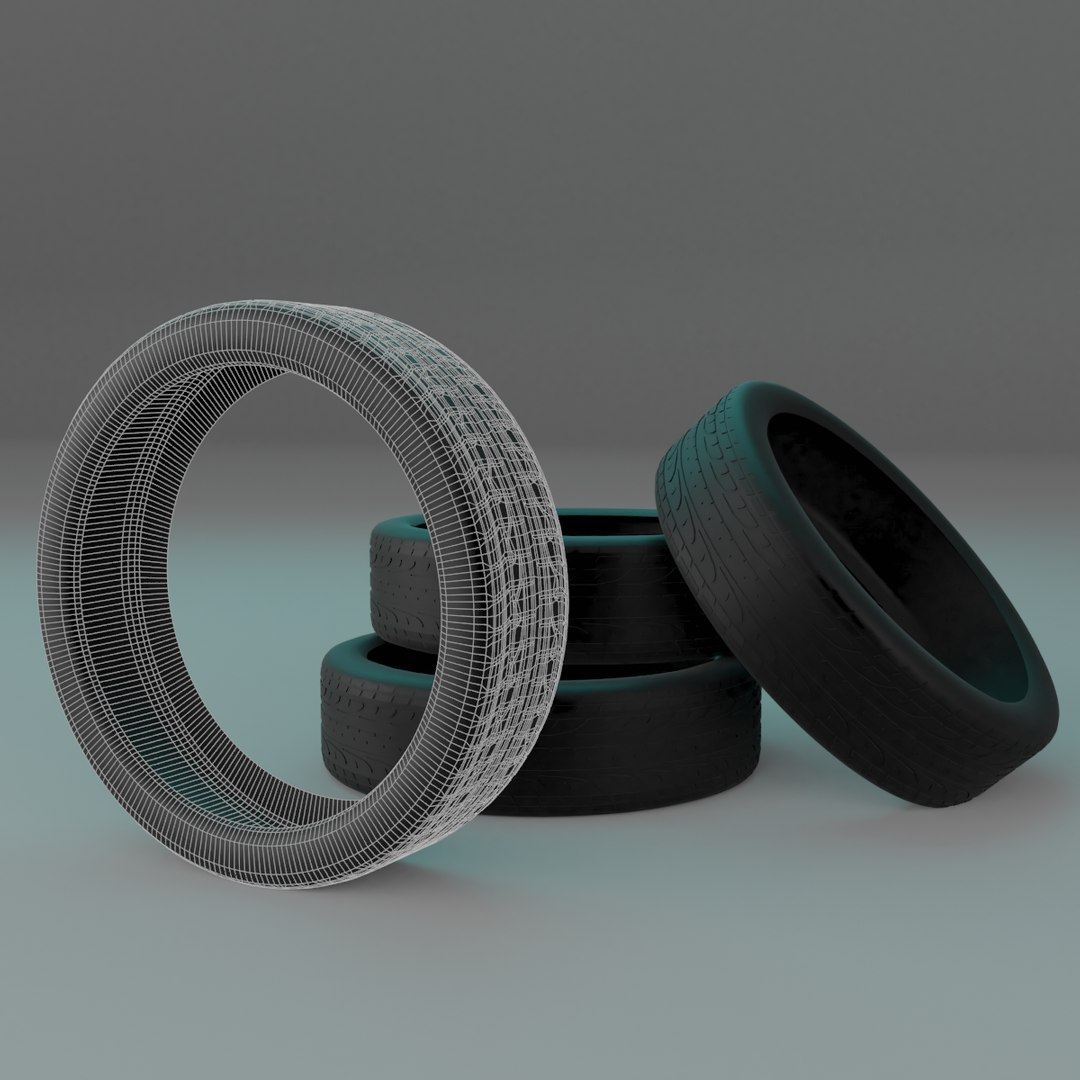3D Car Tire Model - TurboSquid 1657568