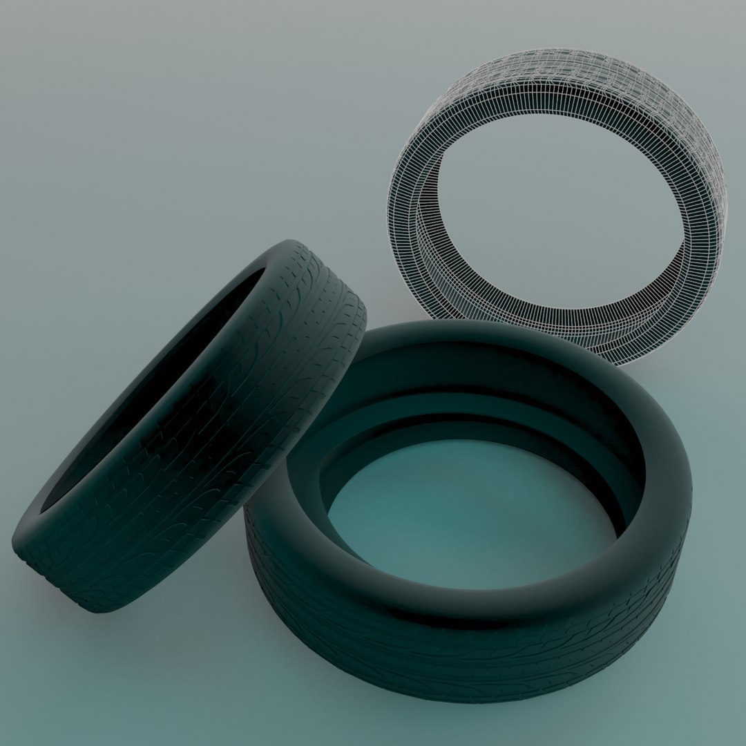 3D Car Tire Model - TurboSquid 1657568