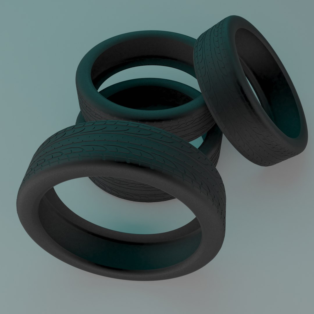 3D Car Tire Model - TurboSquid 1657568