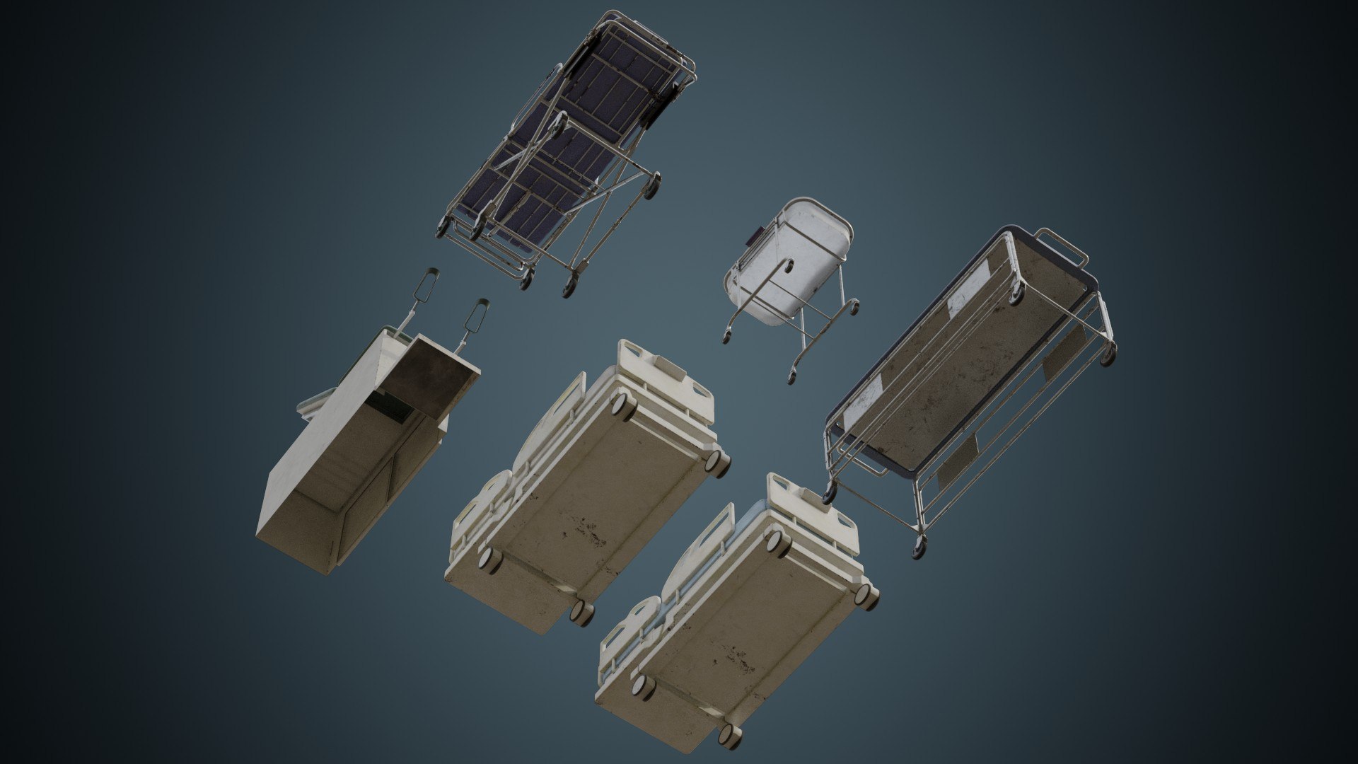 Hospital Props Collection 4B 3D Model - TurboSquid 2122302