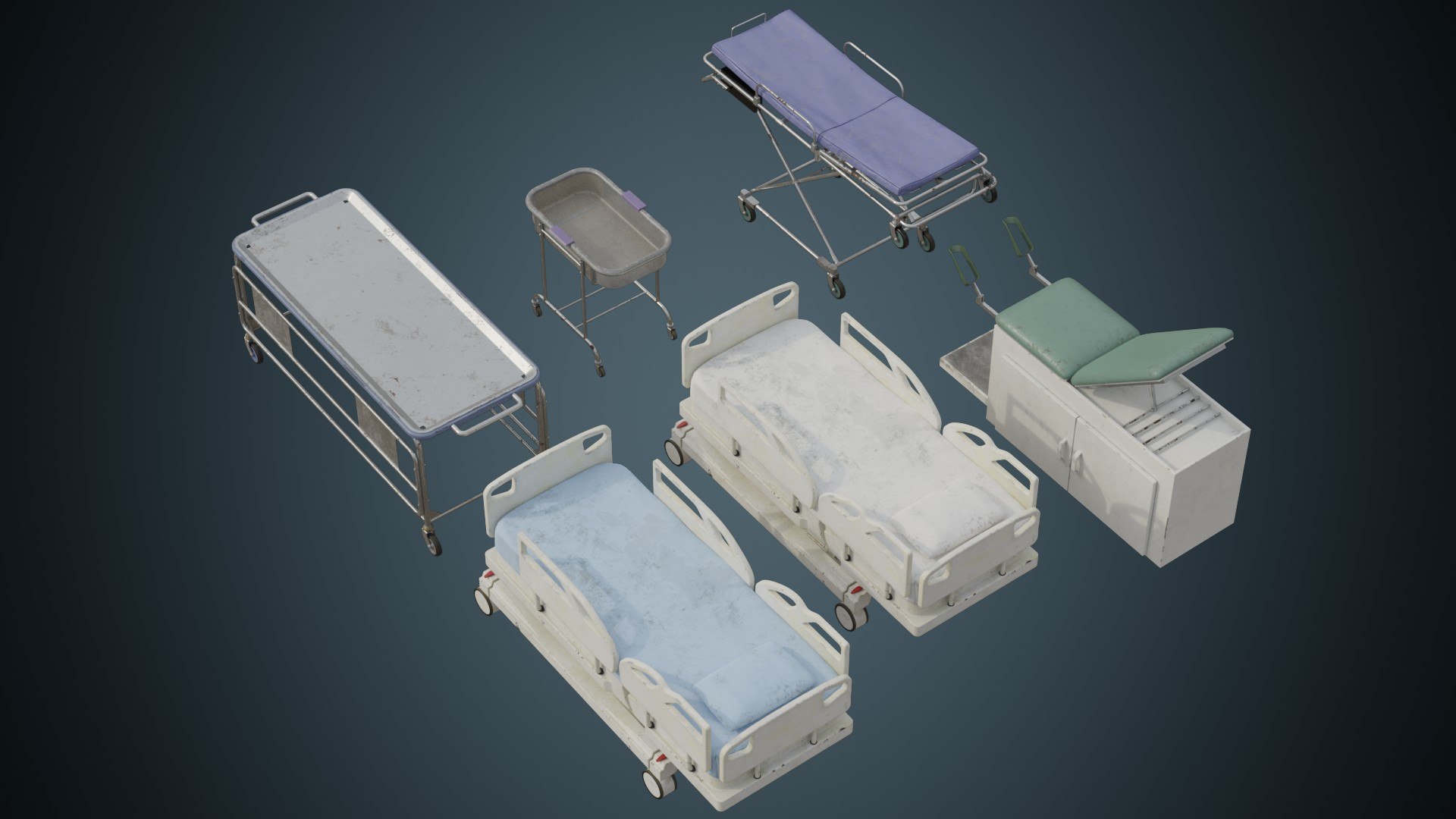 Hospital Props Collection 4B 3D Model - TurboSquid 2122302
