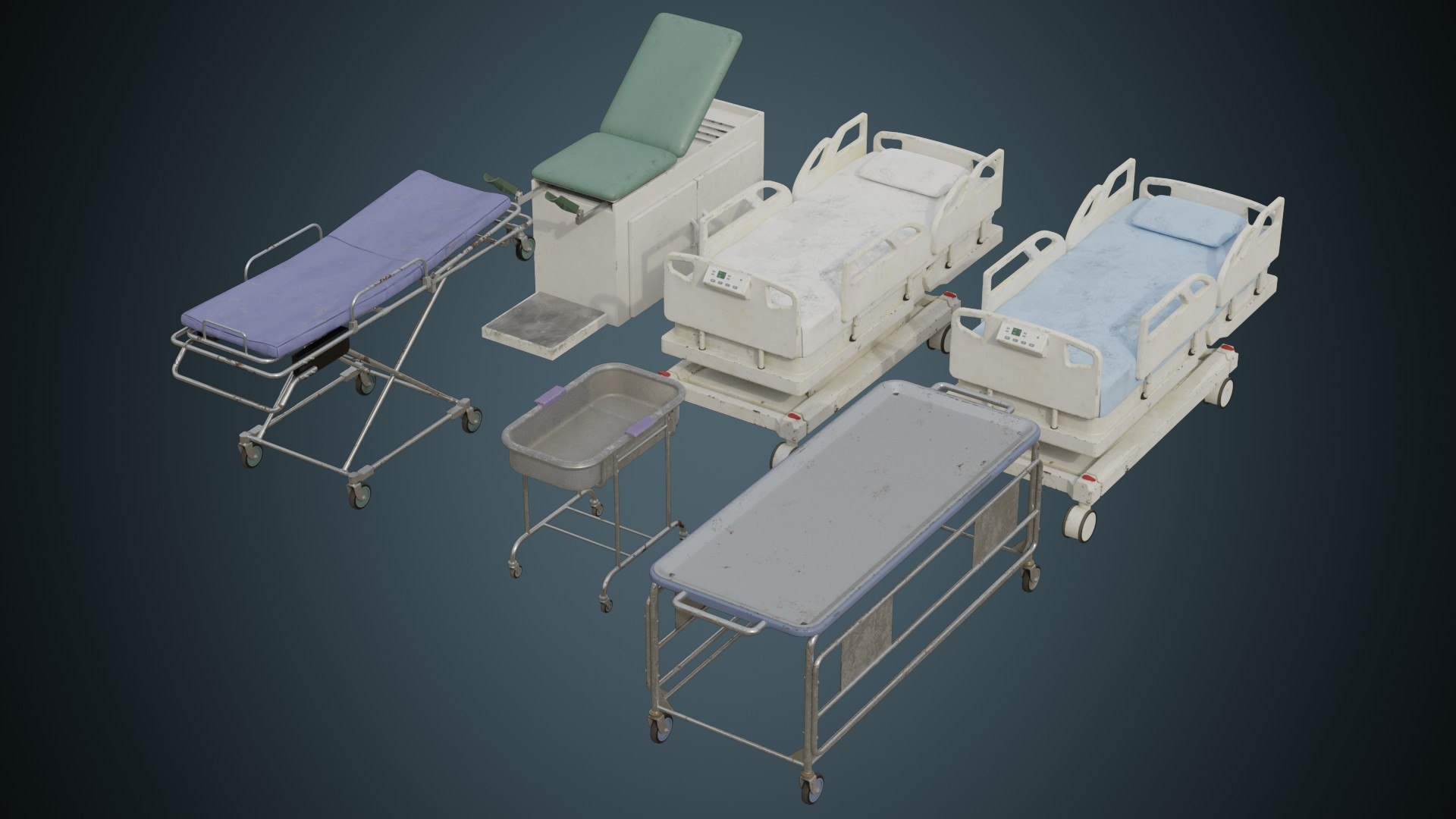 Hospital Props Collection 4B 3D Model - TurboSquid 2122302