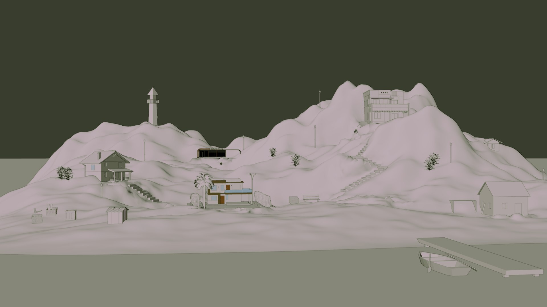 Isolated Island 3D Model - TurboSquid 2193240