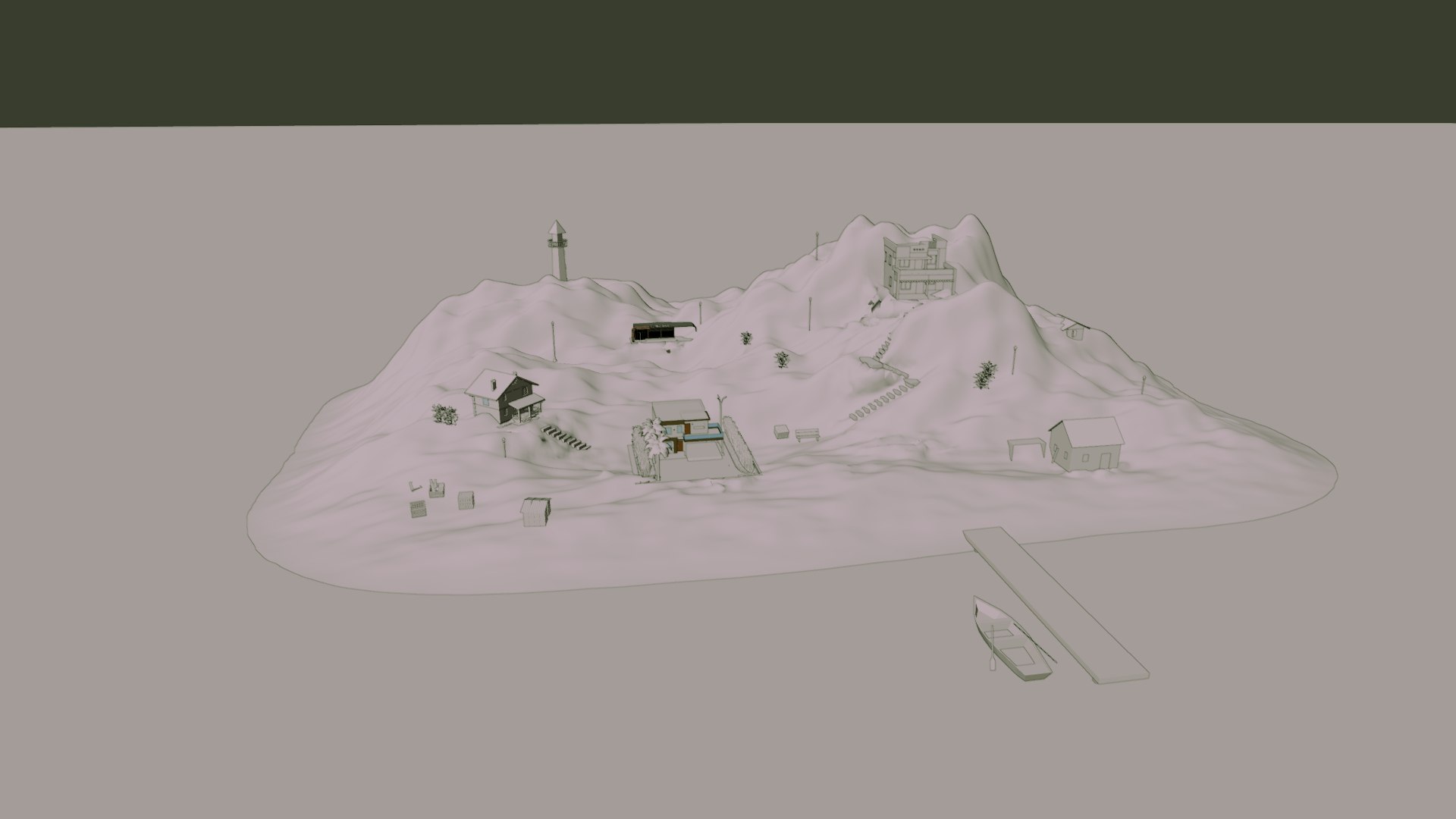 Isolated Island 3D Model - TurboSquid 2193240