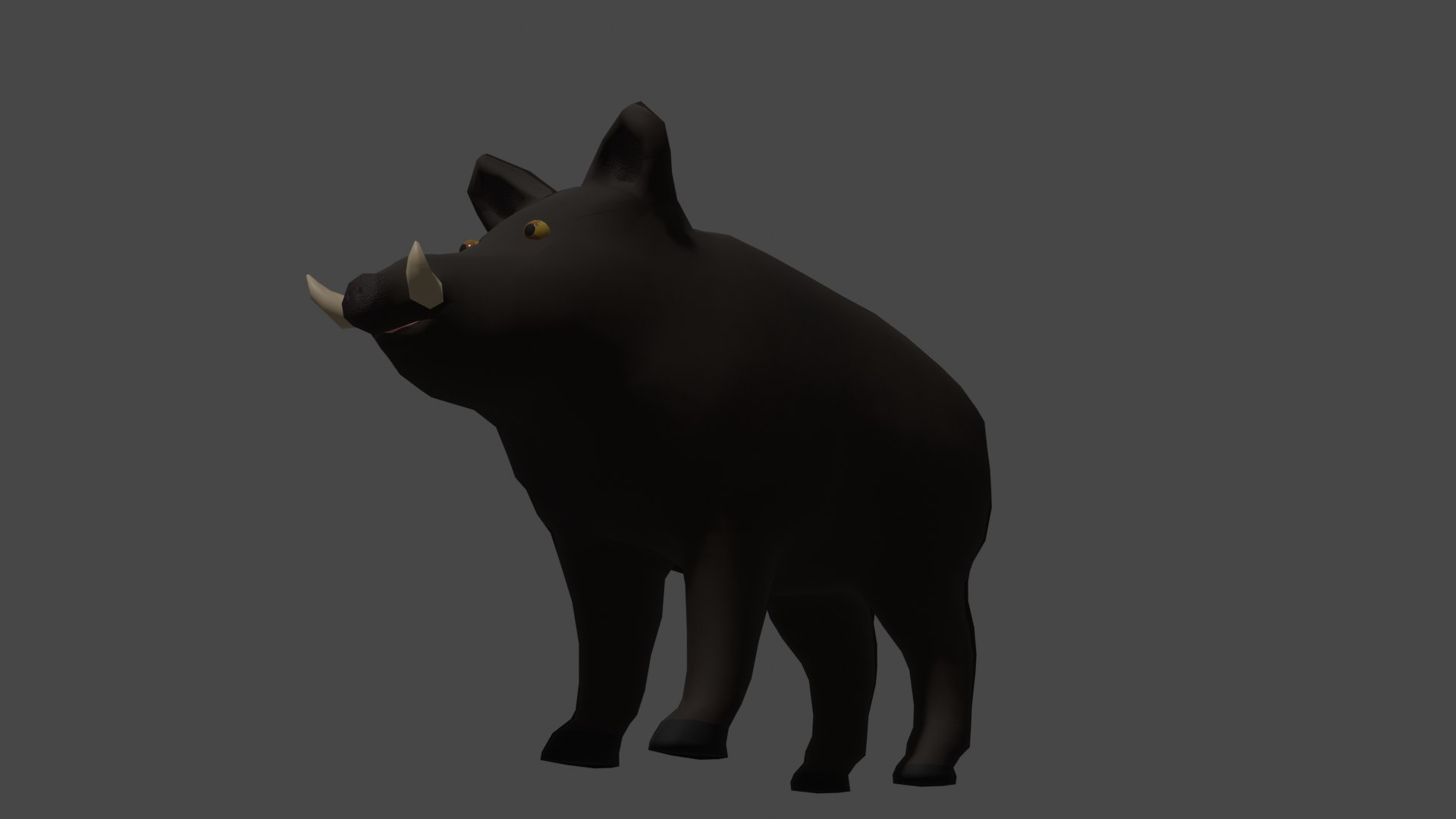 3D LowPoly Boar - TurboSquid 2036074