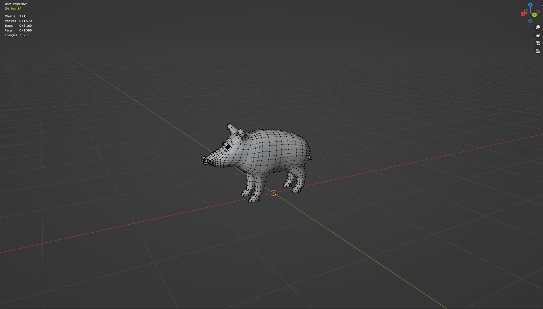 3D LowPoly Boar - TurboSquid 2036074