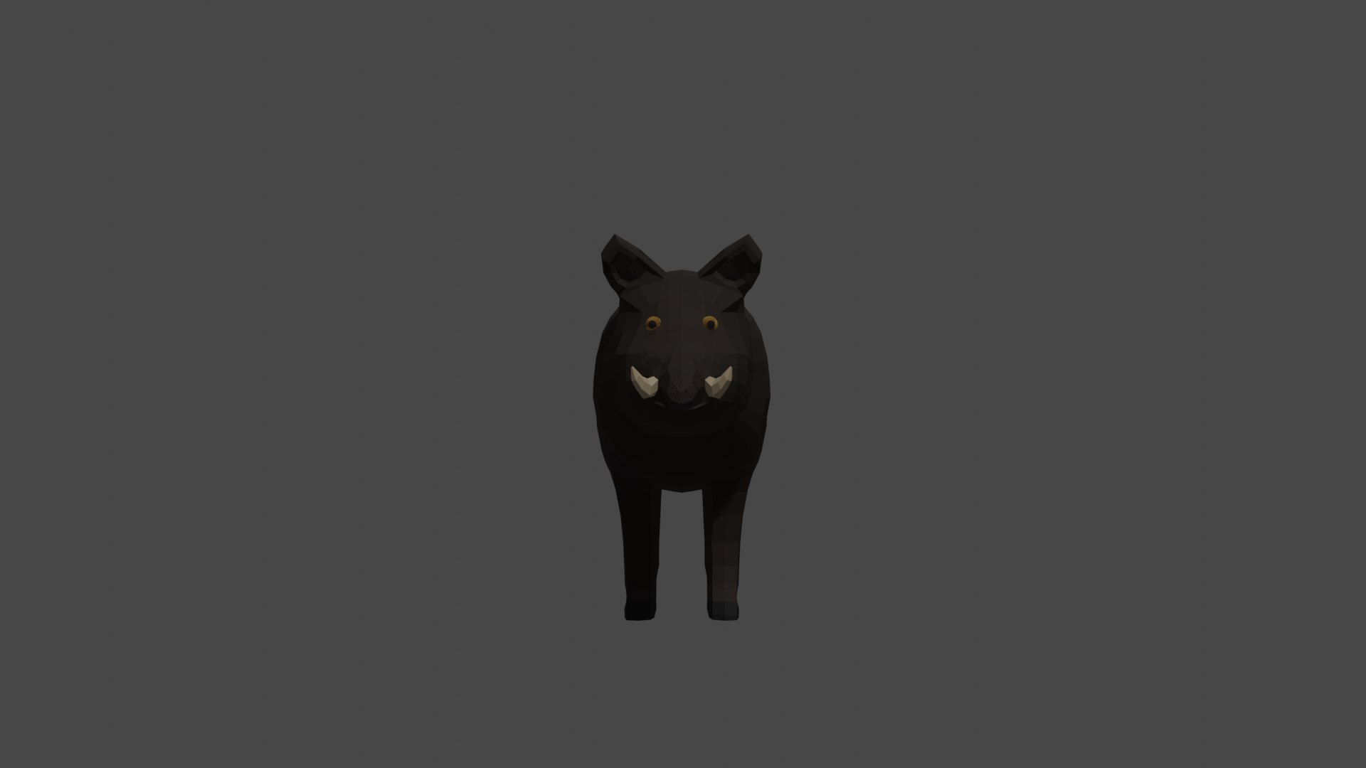 3D LowPoly Boar - TurboSquid 2036074