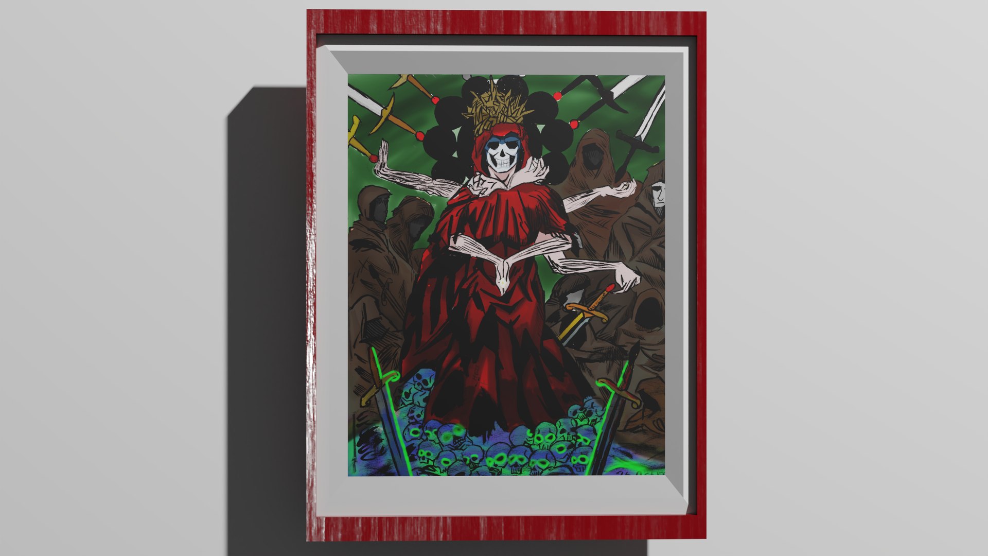 Death And His Friends Painting 3D Model - TurboSquid 2186893