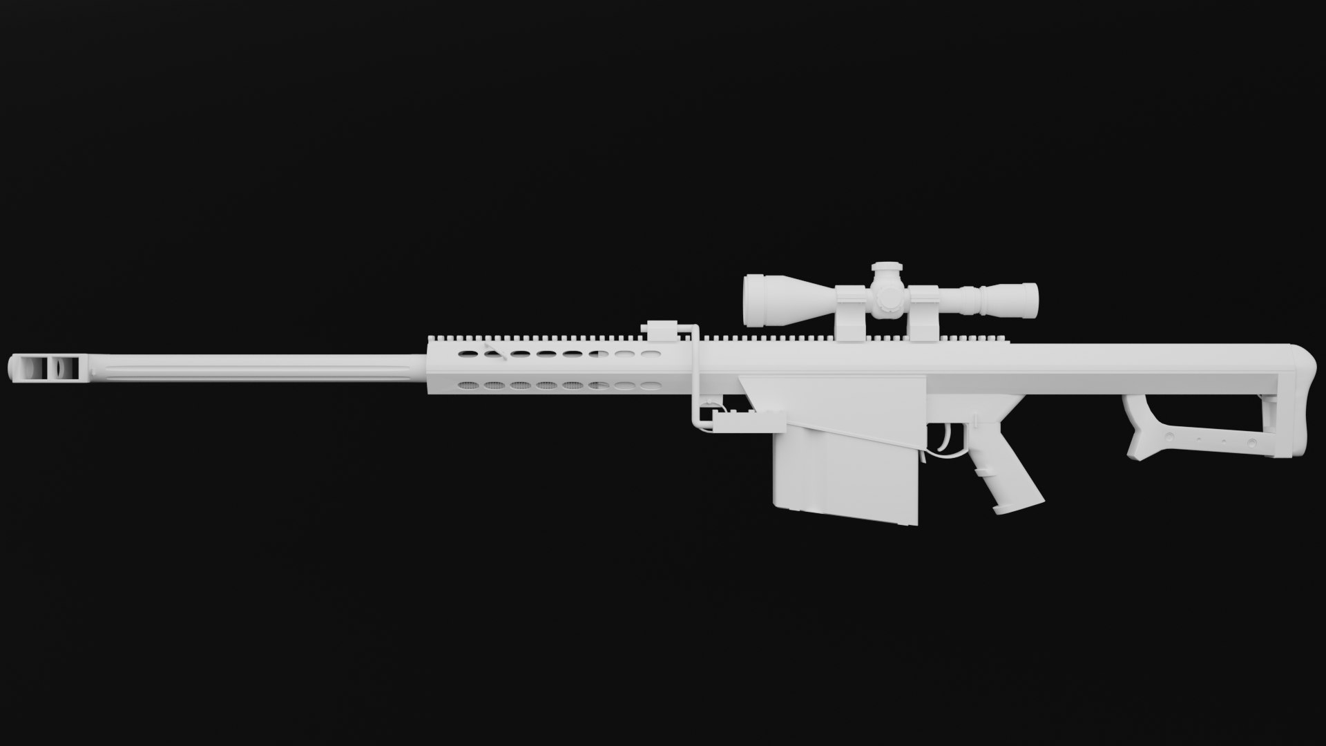 3D Barrett M82 Sniper Rifle - TurboSquid 2052967