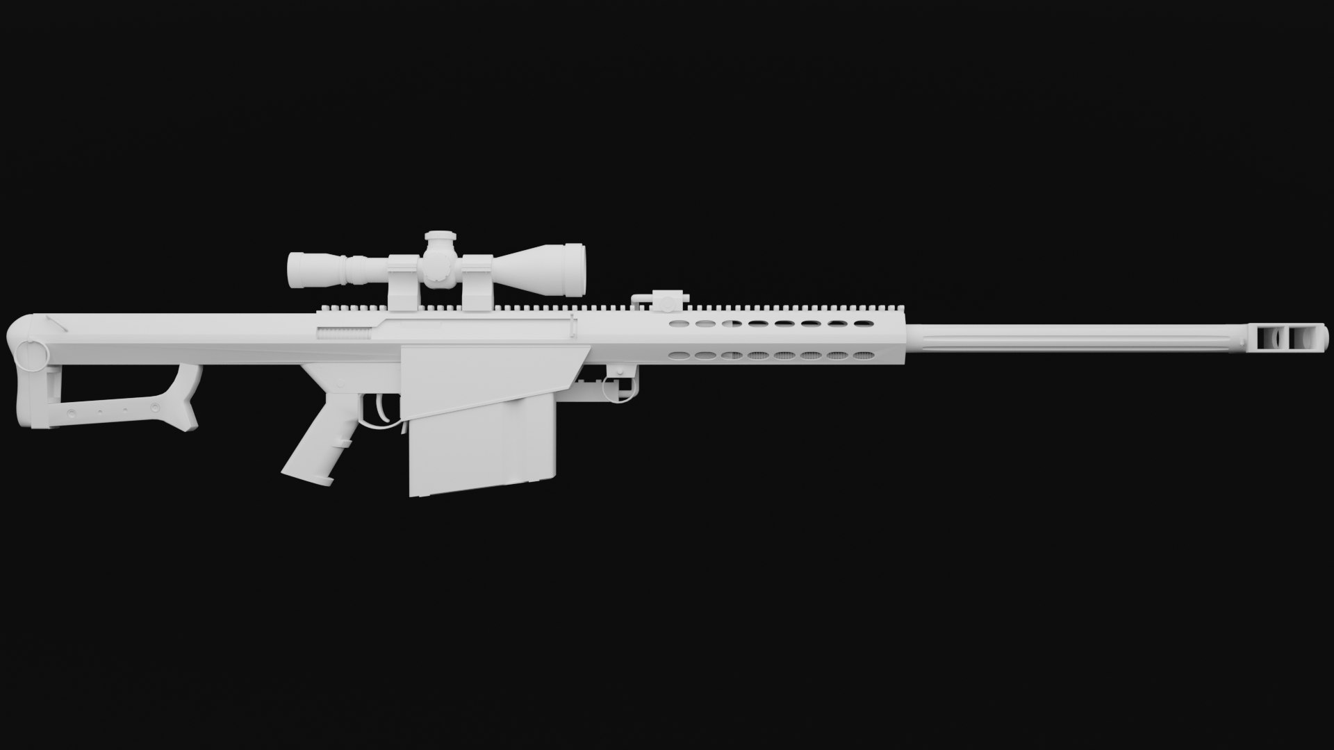 3D Barrett M82 Sniper Rifle - TurboSquid 2052967