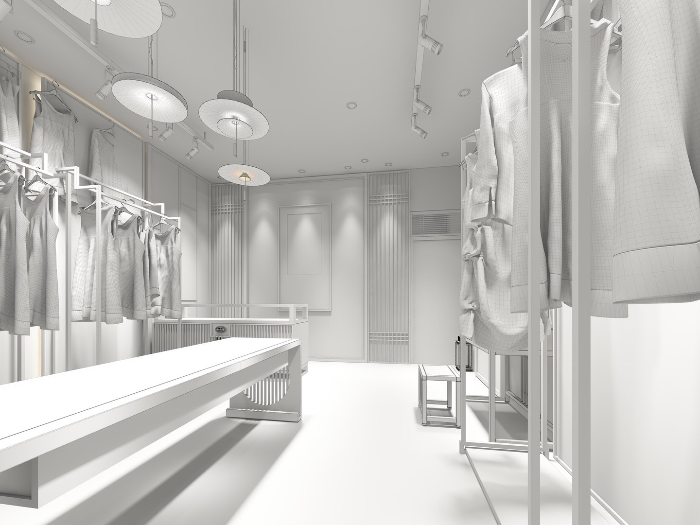 Clothing Store 3D Model - TurboSquid 2343327