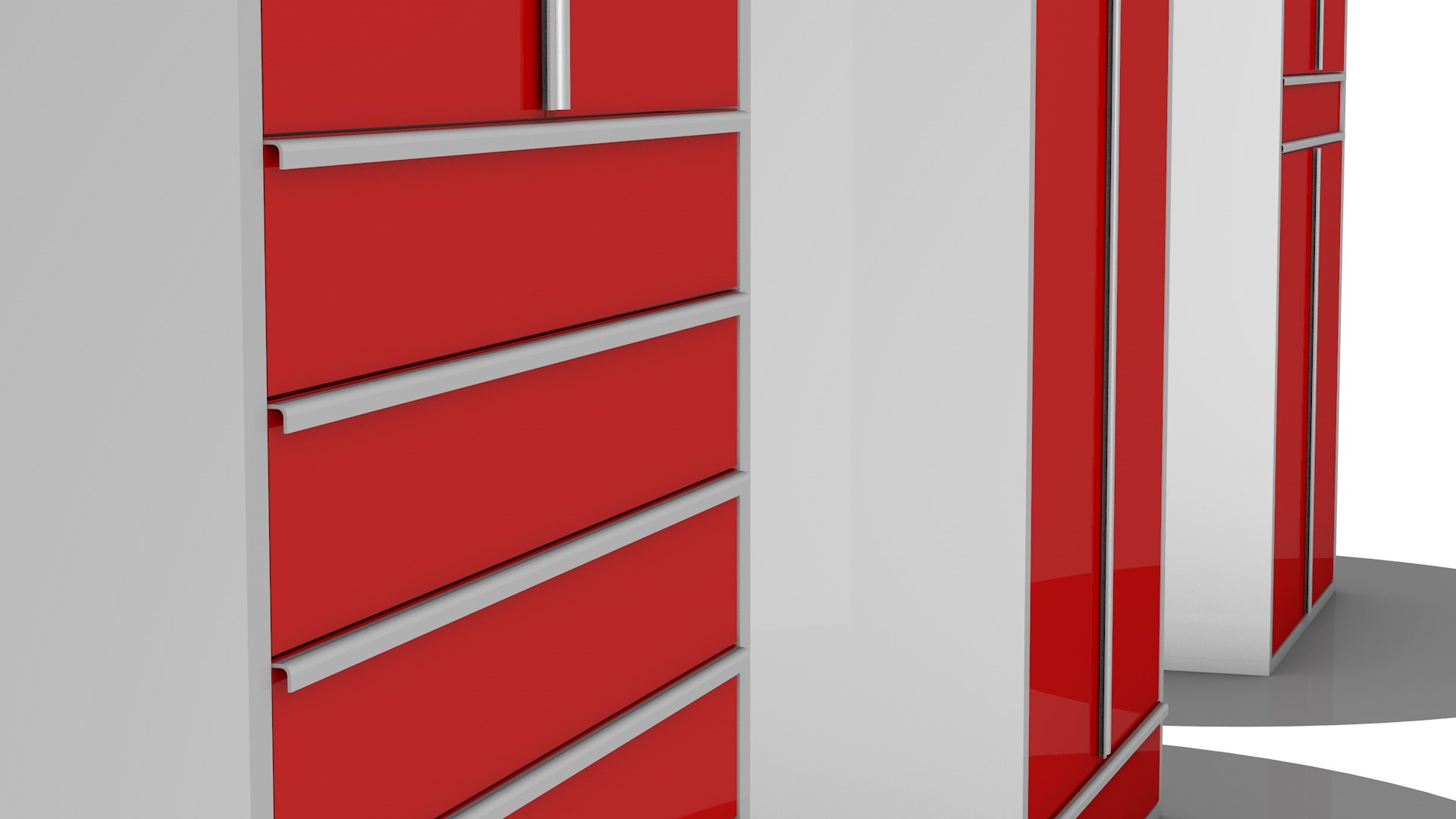3D Model Three Cabinets Cupboard Garage Furniture - TurboSquid 2111327