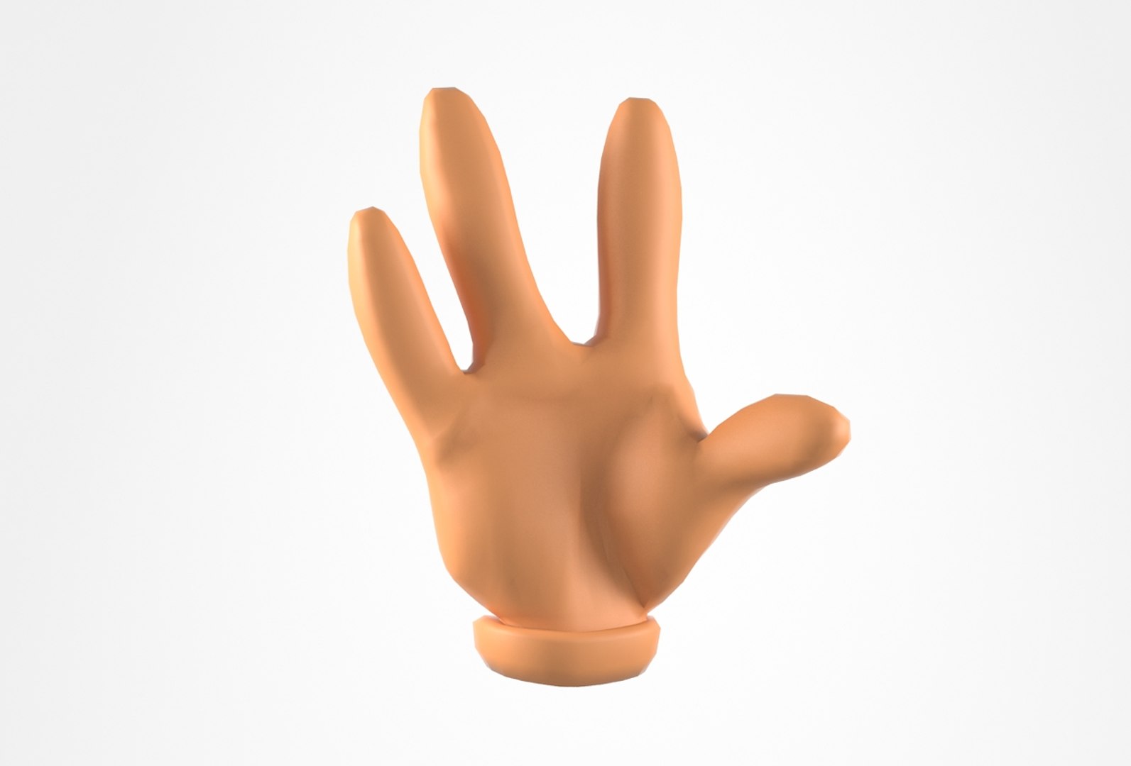 3D Cartoon Hand Fingers Model - TurboSquid 1335160