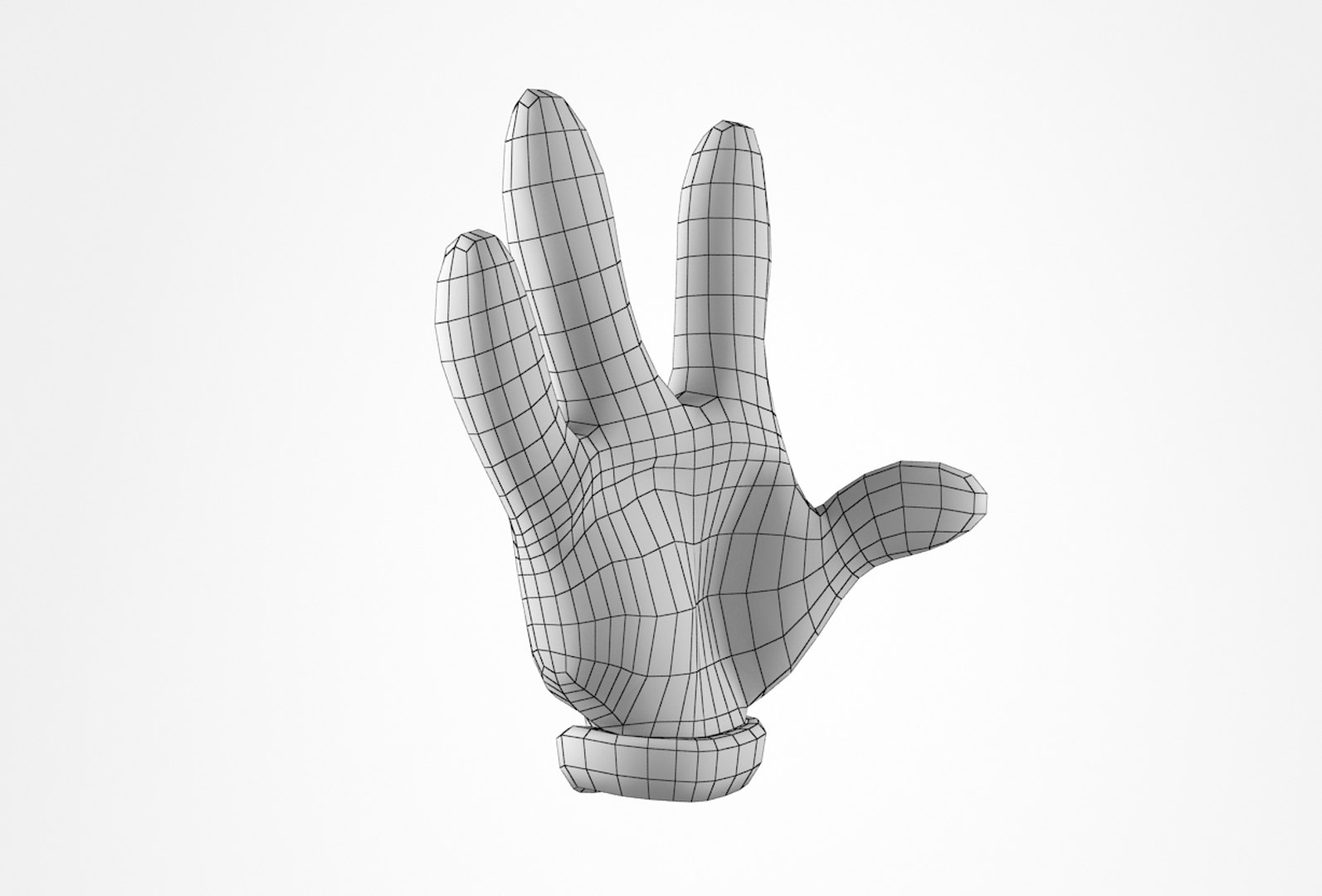 3D cartoon hand fingers model - TurboSquid 1335160