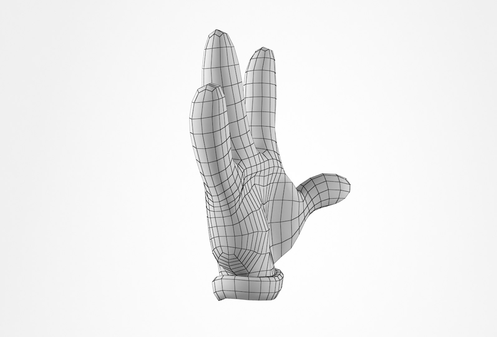 3D cartoon hand fingers model - TurboSquid 1335160