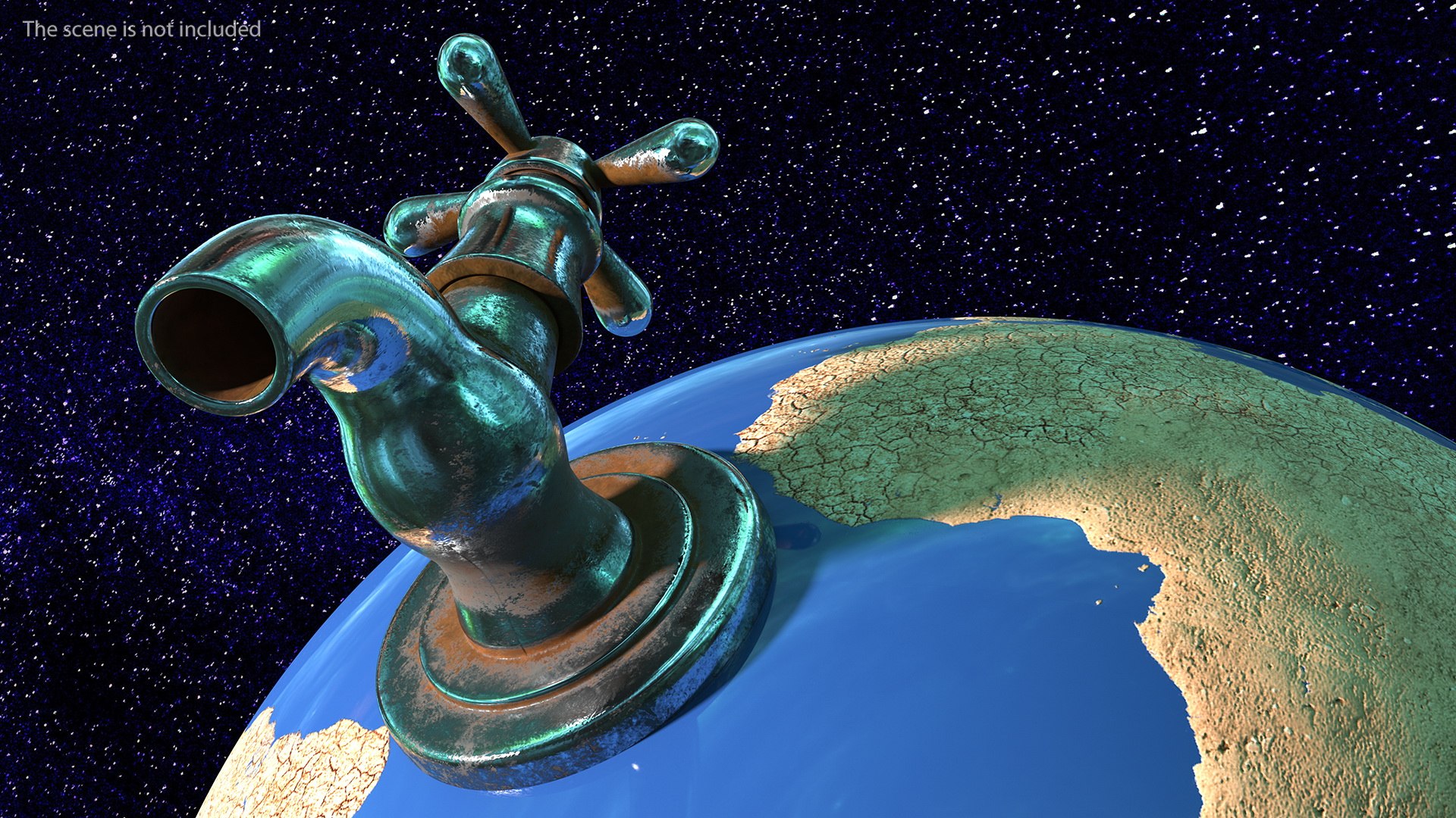 Stylized Drought Earth Planet 3D Model - TurboSquid 1712902