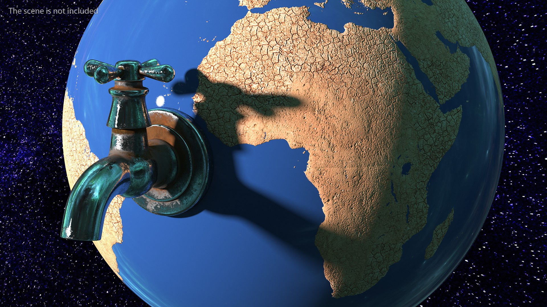 Stylized Drought Earth Planet 3D Model - TurboSquid 1712902