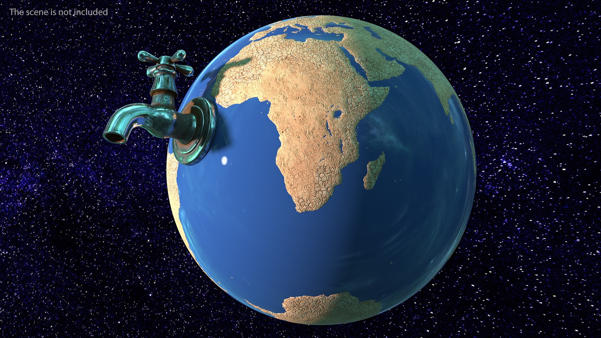 Stylized Drought Earth Planet 3D Model - TurboSquid 1712902