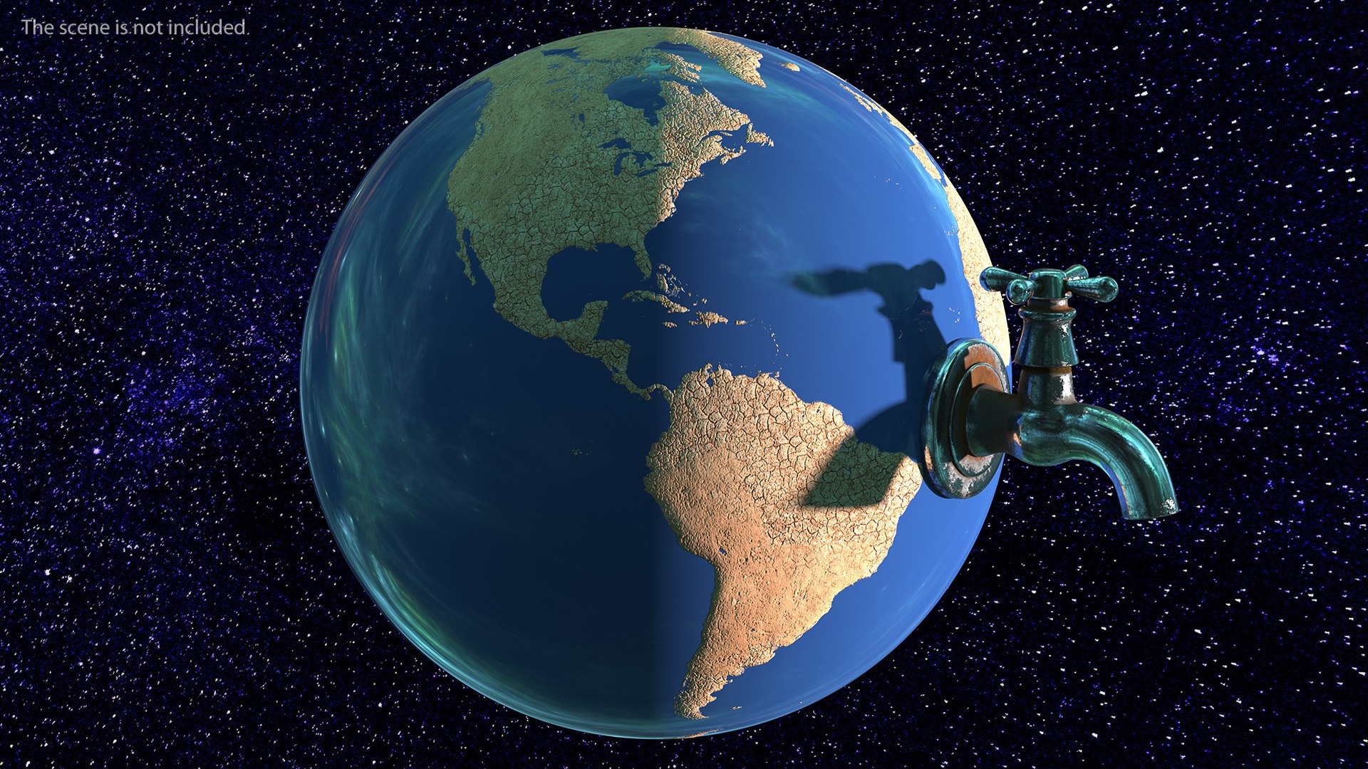 Stylized Drought Earth Planet 3D Model - TurboSquid 1712902