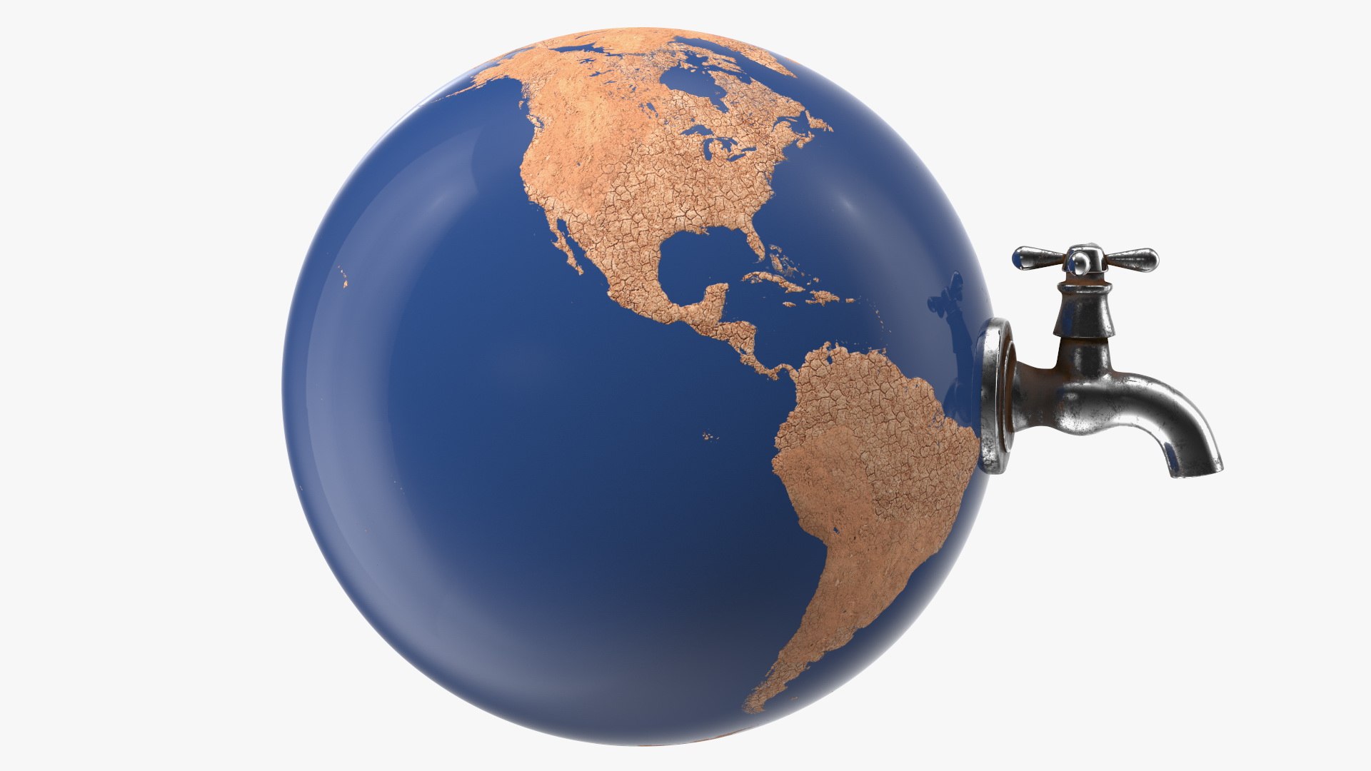 Stylized Drought Earth Planet 3D Model - TurboSquid 1712902
