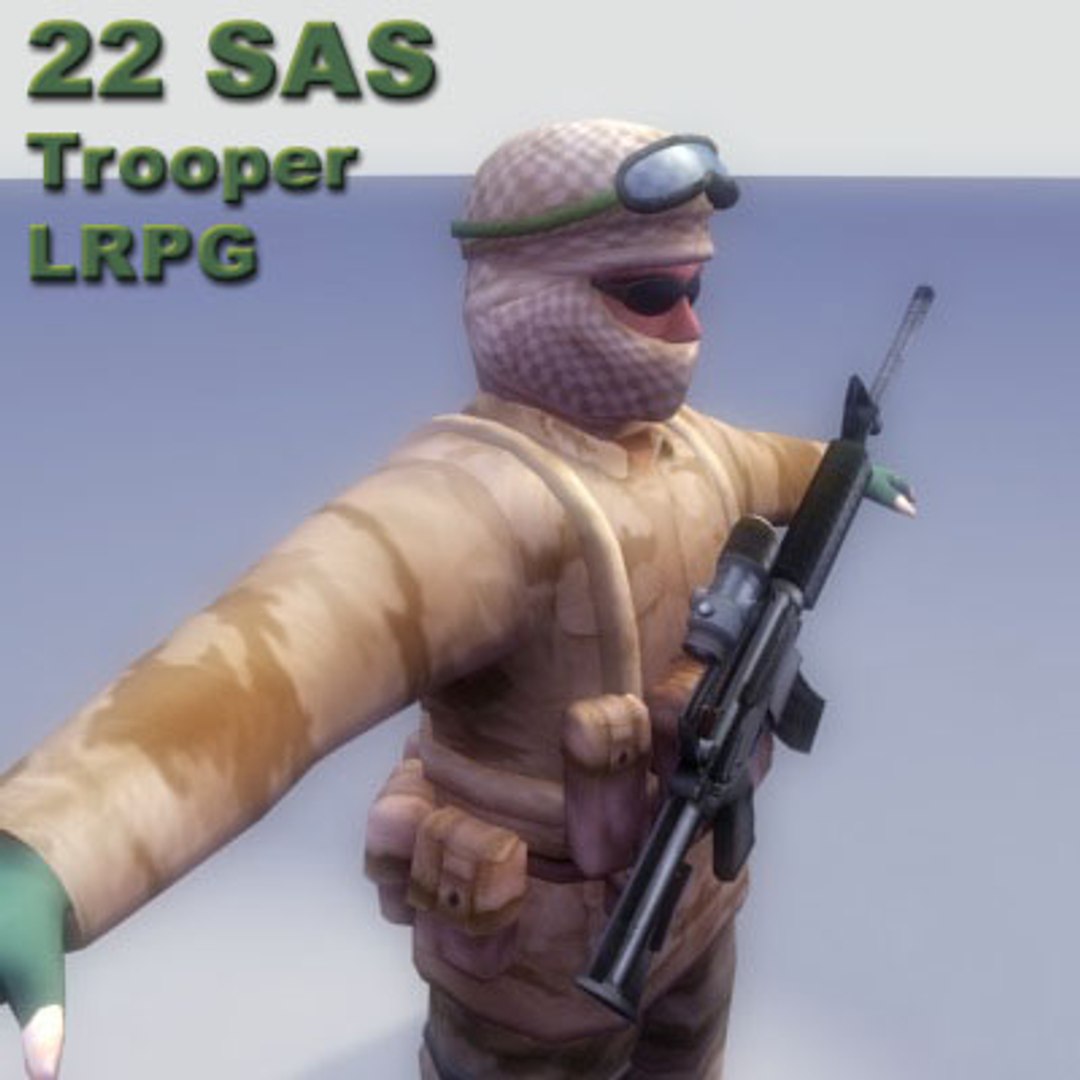 3d sas rifle model