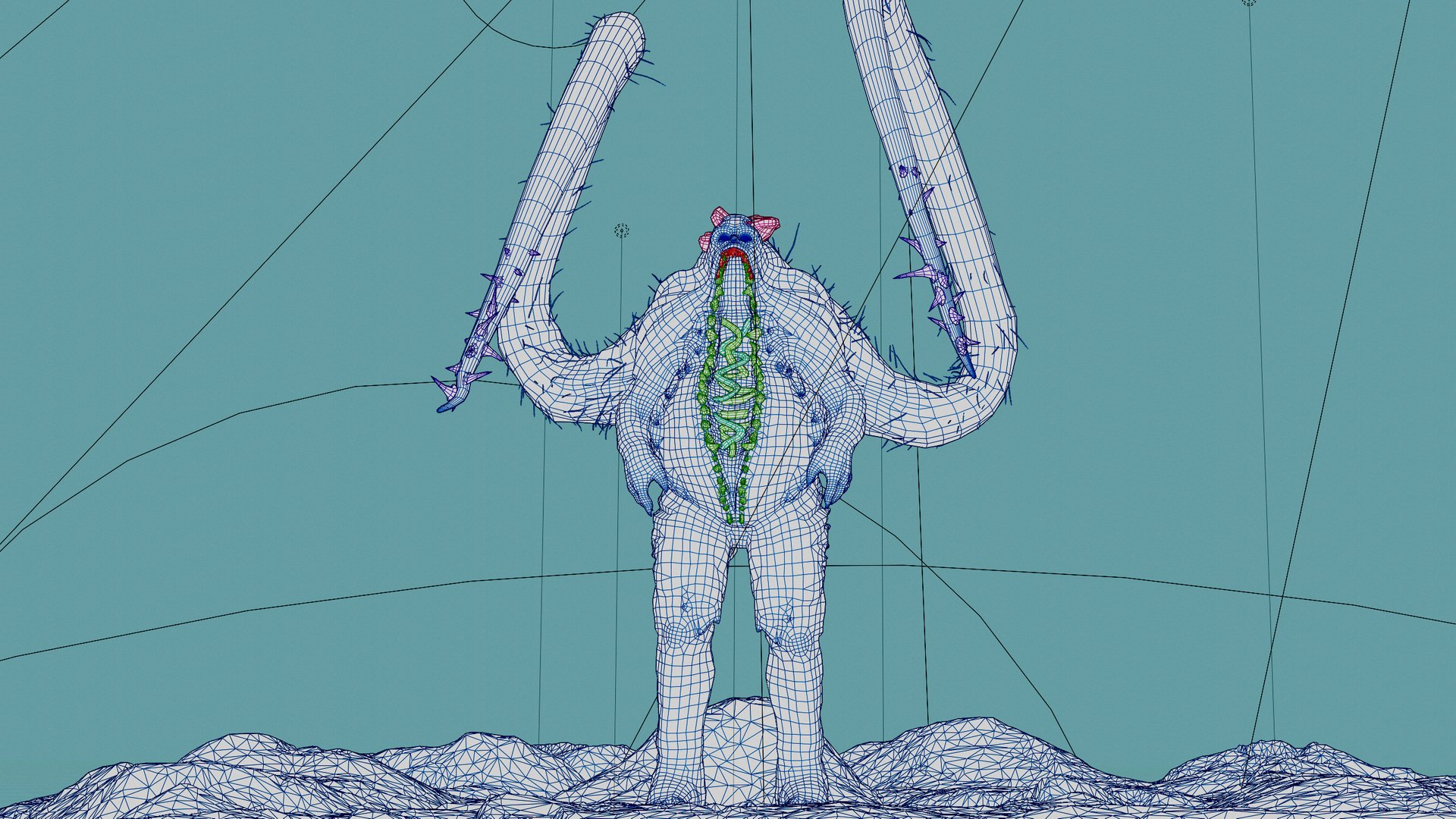 SCP Tentacles Monster 3D - TurboSquid 2278230