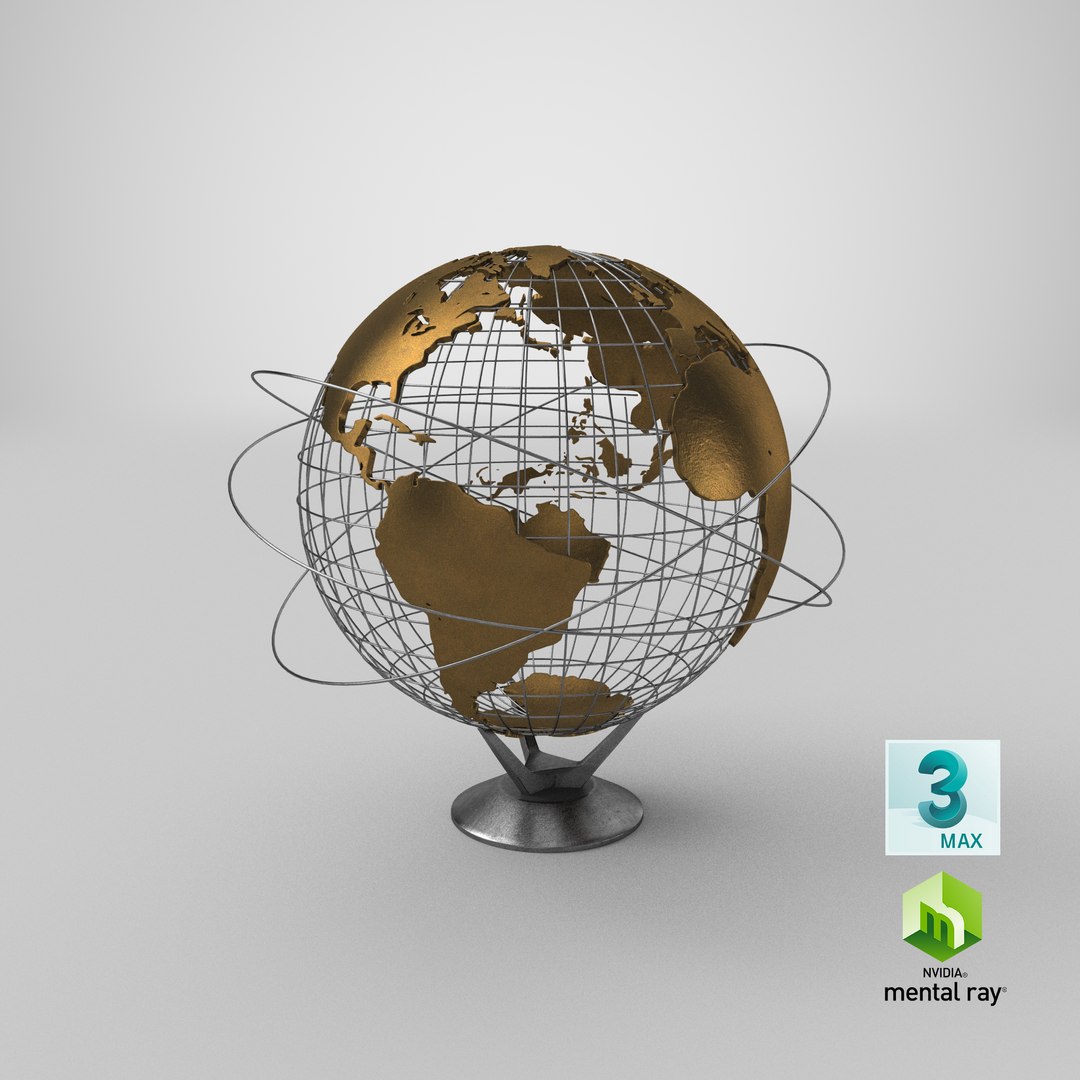 Earth Globe V4 3D Model - TurboSquid 1585060