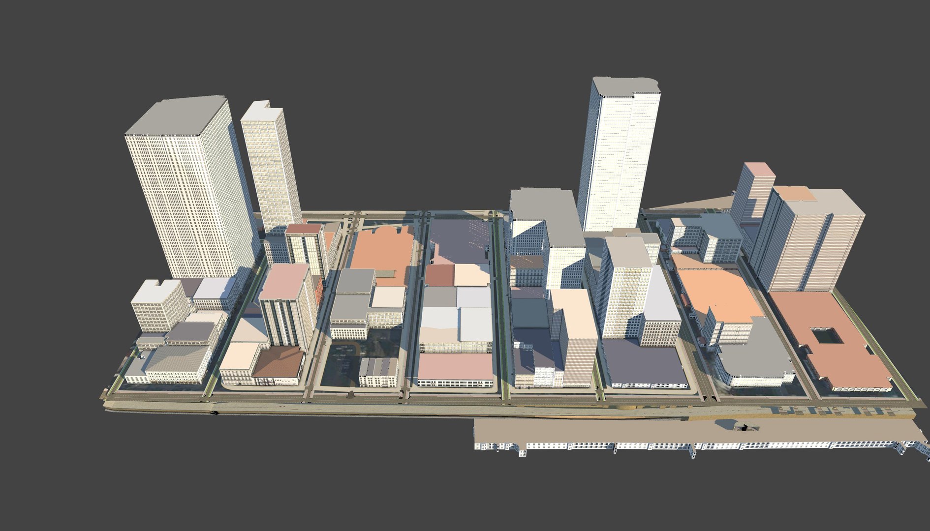 3D Lifesize Textured City Model Vol 4 3D - TurboSquid 1974990