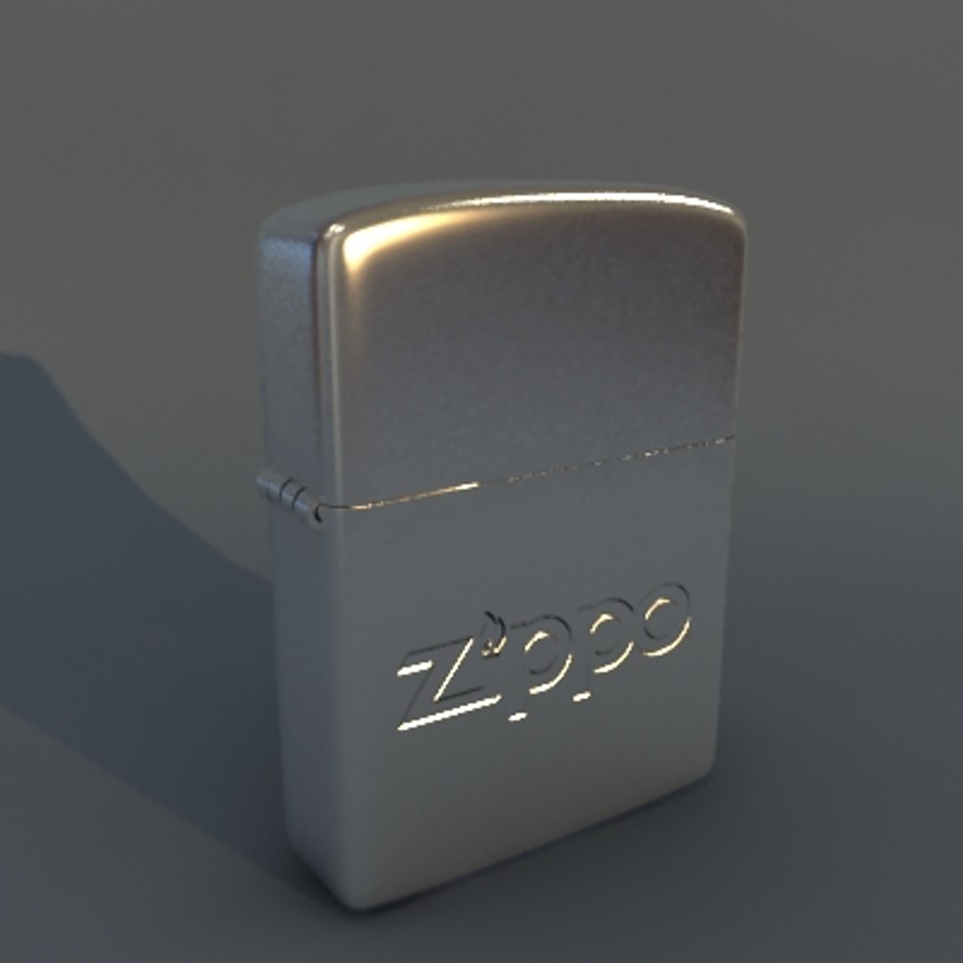 3d zippo lighter model