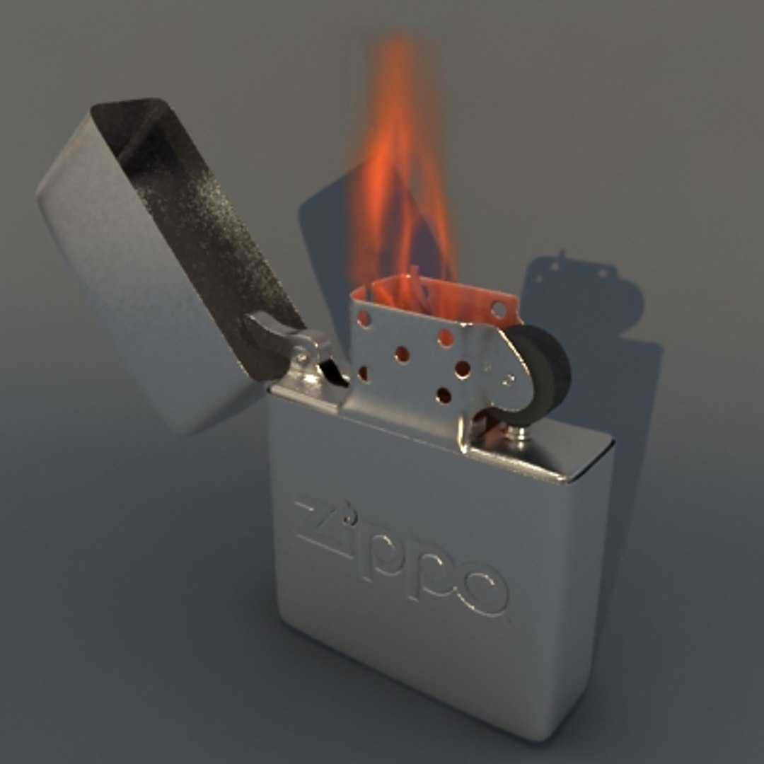 3d zippo lighter model