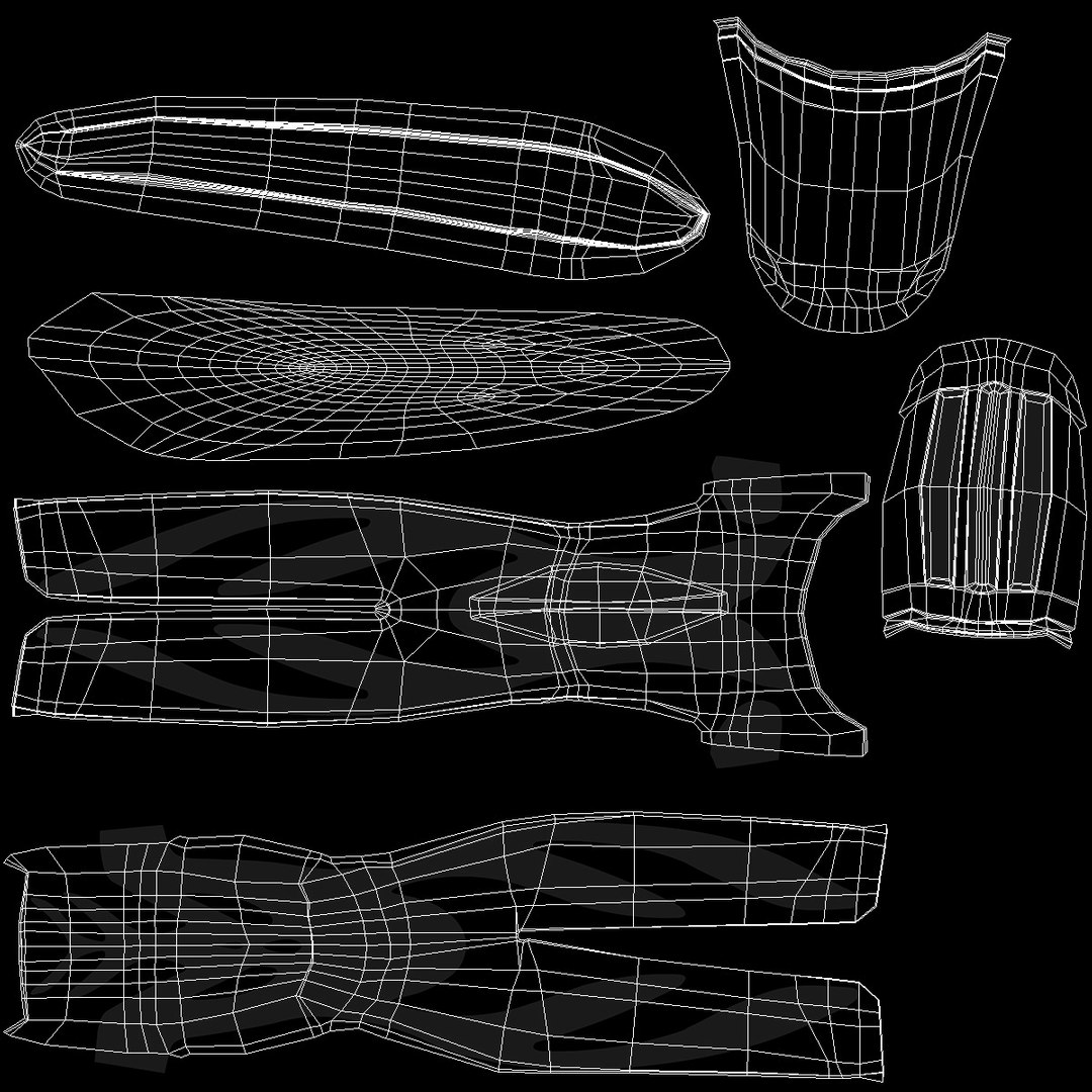 3D Black Open Heel Split Fin Model - TurboSquid 2147246