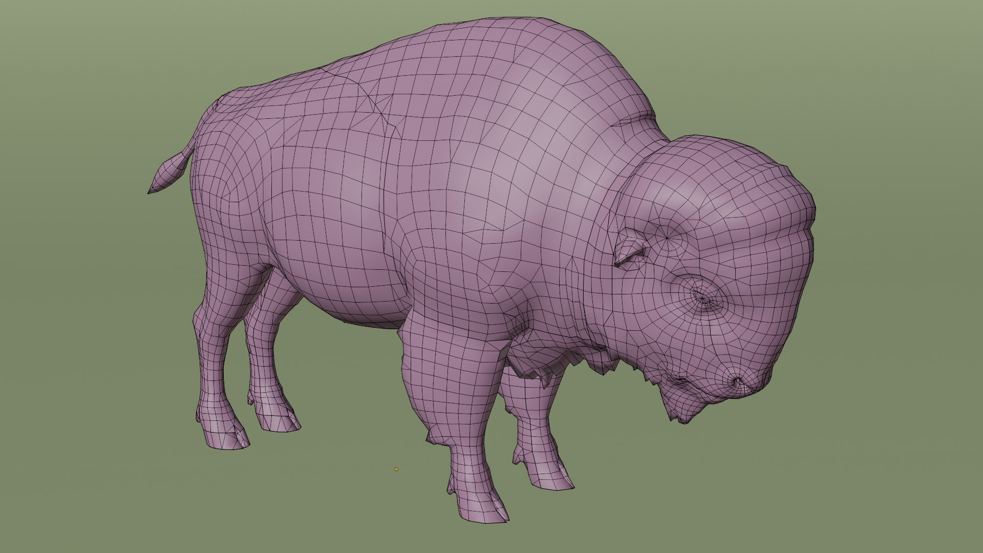 3D Bison - TurboSquid 2158270